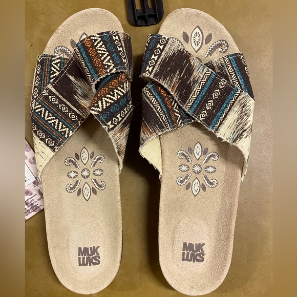 Muk Luks | Shoes | The Original Muk Luks Nwt Style 6139 Slide Sandals ...